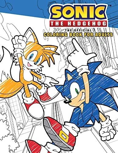 SONIC THE HEDGEHOG: The Official Adult Coloring Boo by Insight Editions ...