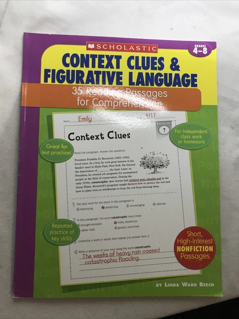 35 READING PASSAGES for Comprehension: Context Clues & Figurative ...