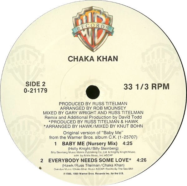 CHAKA KHAN - Baby Me - disque vinyle d'occasion 12 - F7441zx EUR 13,04 ...