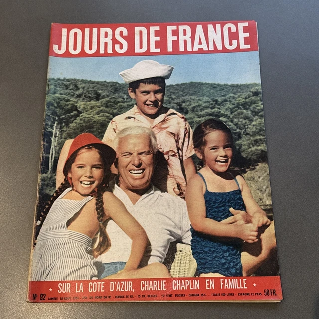 JOURS DE FRANCE N° 92 1956. Charlie Chaplin, Suez, Nasser, tragédie de ...