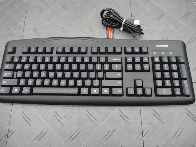 MICROSOFT WIRED USB Keyboard 200 Simple Layout Black $5.99 - PicClick