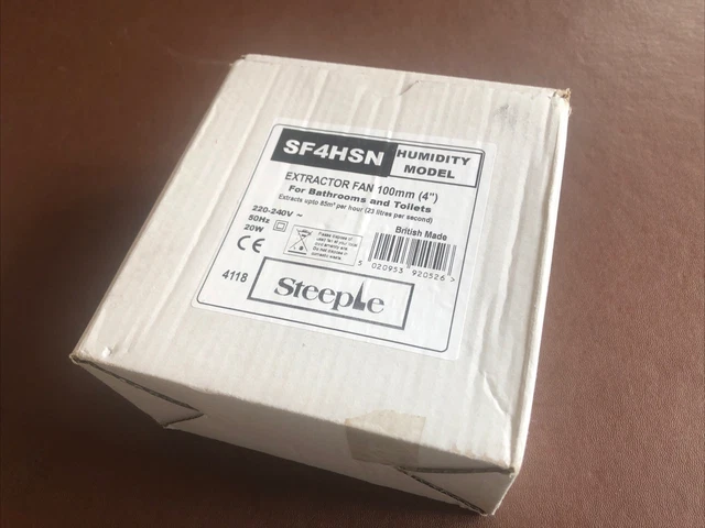 NEW STEEPLE EXTRACTOR HUMIDITY EXPELAIR Fan BRITISH MODEL SF4HSN £8.12 ...