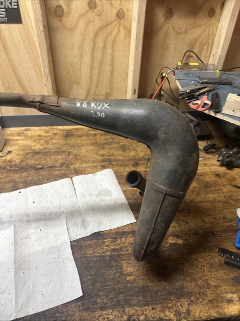 1986 1987 1988 Kawasaki Kdx200 Exhaust Pipe Expansion Chamber 1988 Kdx ...