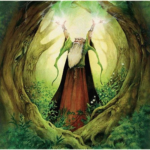 STICKER: EARTH WIZARD - Wicca Witch Pagan DECAL New Age Yoga Spiritual ...