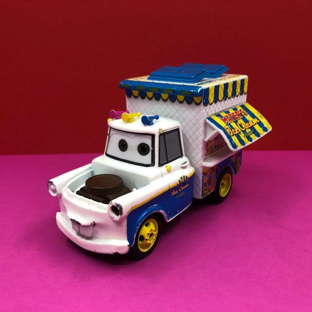 RARE DISNEY PIXAR Car Mater Ice Cream Truck Van Diecast Toy 3.5" £30.00 ...