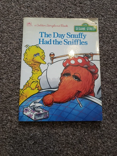 VINTAGE SESAME STREET The Day Snuffy Had The Sniffles Golden Storyland ...