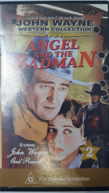 WESTERN JOHN WAYNE ANGEL and the BAD MAN VHS Tape £10.57 - PicClick UK