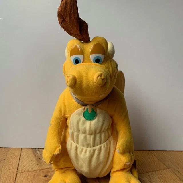RARE 2000 QUETZAL Dragon Tales Plush Hasbro Playskool Yellow Dragon ...