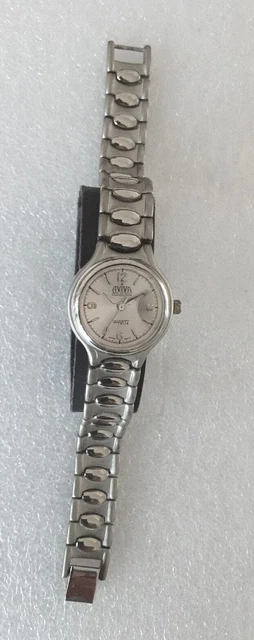 AVIVA LADIES BEAUTIFUL Quartz Watch With Unusual Bevelled Crystal Glass ...