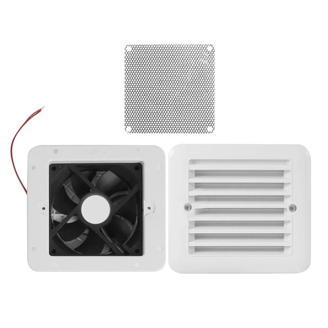 WATERPROOF RV SIDE Cooling Vent Fan with Built In Insect Screen for ...