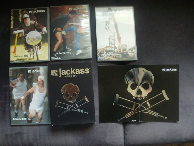 JACKASS-THE BOX SET-4-DVD-BOX WILDBOYZ,JACKBUTT,STEVE-O,DIRTY SANCHEZ ...