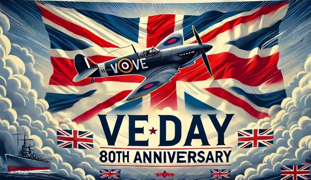 2025 VE DAY 80th Anniversary 3 x 5ft Flag Banner Decorations ...