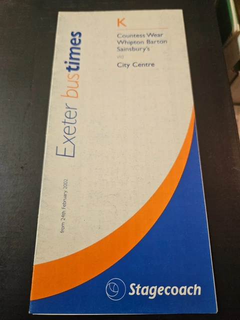 EXETER BUS TRANSPORT Timetable Leaflet Stagecoach HO3.47 £3.00 ...