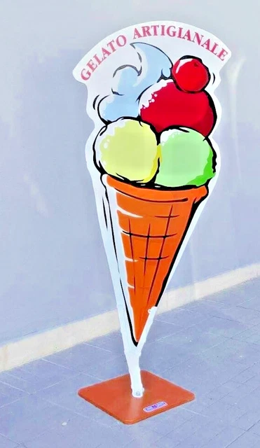CARTELLO GELATI Gelateria Artigianale EUR 185,00 - PicClick IT