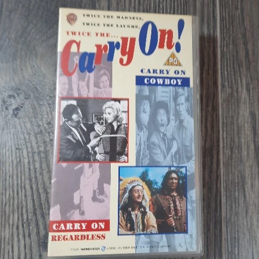 CARRY ON REGARDLESS & Carry On Cowboy VHS Video Tape £1.70 - PicClick UK