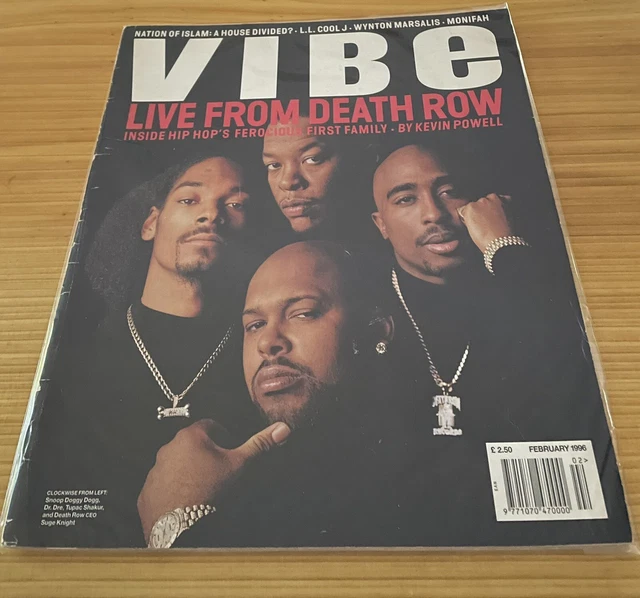 VIBE MAGAZINE FEBRUARY 1996 Death Row Tupac Shakur No Shipping Label £ ...
