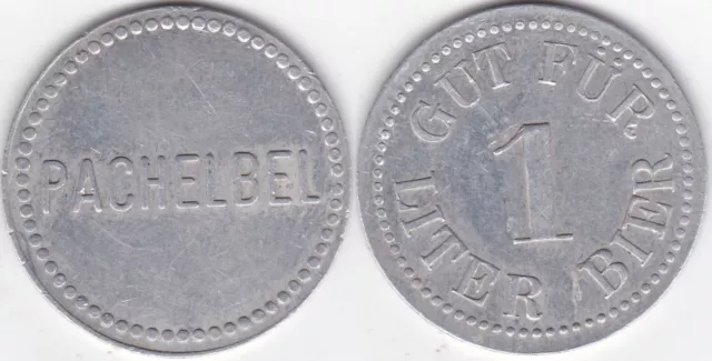 BIERMARKE NÜRNBERG PACHELBEL Gut Für 1 Liter Bier Alu etwa 26 mm EUR 6 ... BIERMARKE NÜRNBERG PACHELBEL Gut Für 1 Liter Bier Alu etwa 26 mm EUR 6 ...