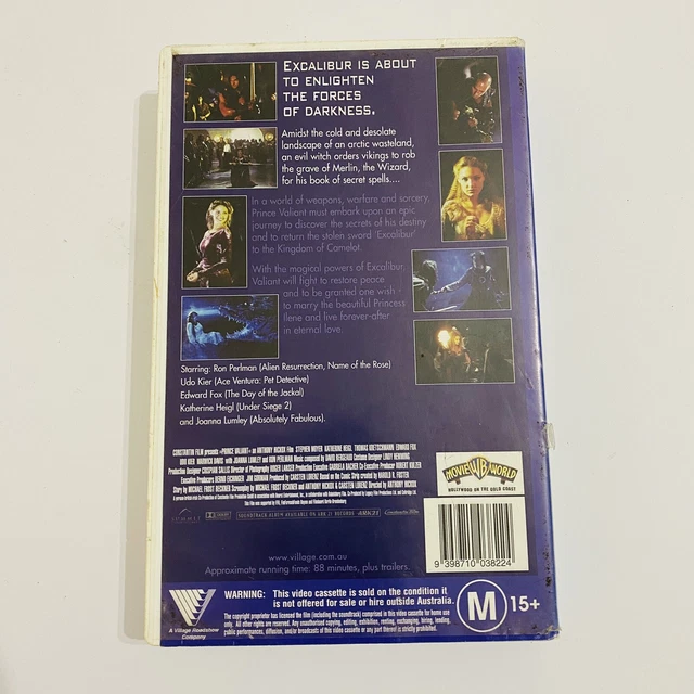 PRINCE VALIANT (VHS, 1997) Adventure Fantasy Movie Roadshow ...