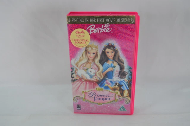 BARBIE AS THE Princess And The Pauper - 2004 VHS Video Cassette Tape ...