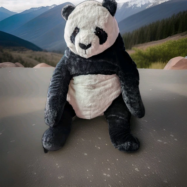 IKEA DJUNGELSKOG PANDA Bear Teddy Black White Plush Soft Toy Large 47cm ...