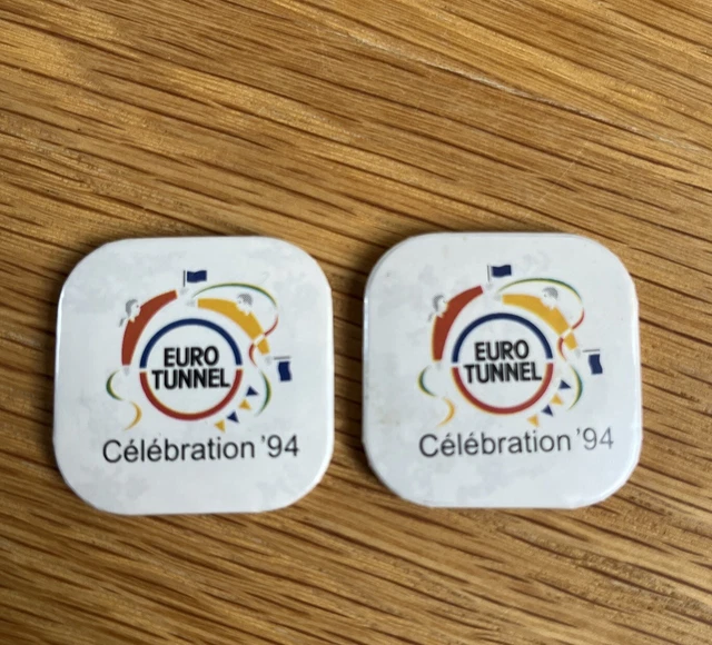 EURO TUNNEL CELEBRATION 94 Pin Badge £3.00 - PicClick UK