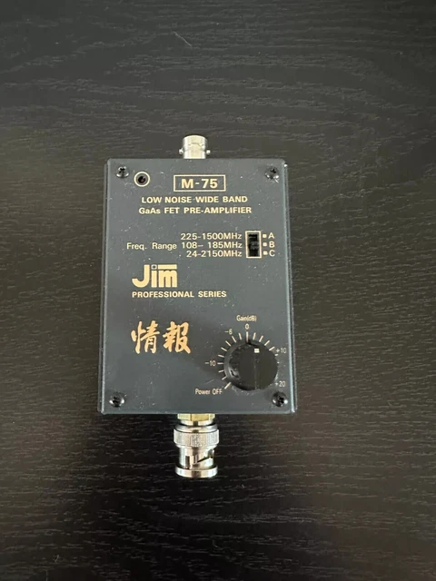 JIM PROFESSIONAL SERIES Model M-75 Low Noise Wideband GaAs FET ...