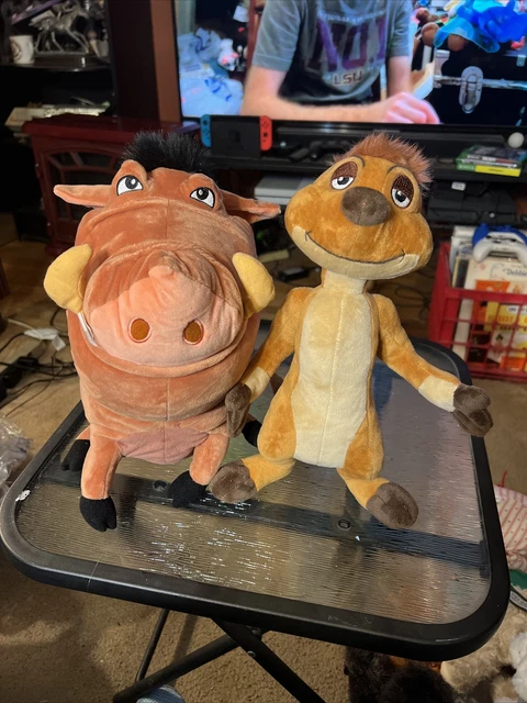 DISNEY'S TIMON AND Pumbaa Lion King Plush Dolls Toys Stuffed Animals £ ...