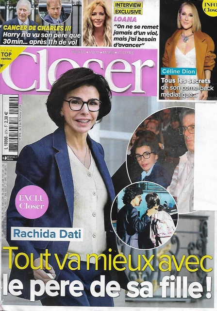 CLOSER N°974 09/02/2024 Rachida Dati/ Cancer de Charles III/ Céline ...