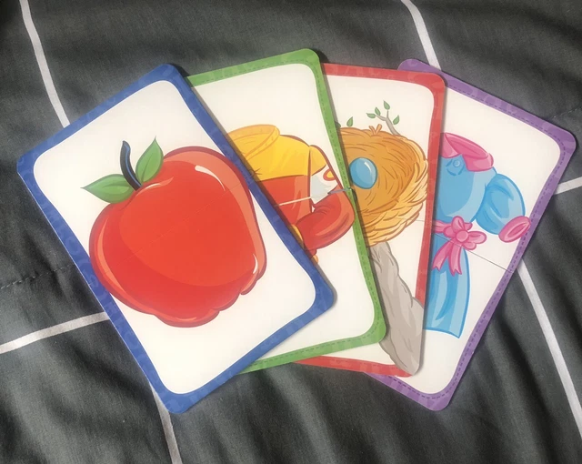 SESAME STREET SLIDE & Learn Flash Cards X 2 ABC And Body Parts Sesame ...