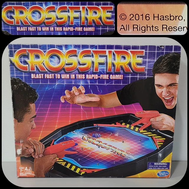 VINTAGE CROSSFIRE BOARD Game Exclusive Edition by Hasbro 2016 [NEW ...