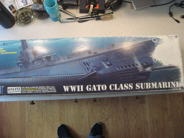 REVELL WWII GATO Class Submarine 1/72 Model Kit #85-0384 52"L EUR 226 ...
