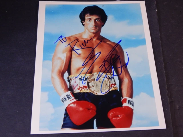 ORIGINAL SIGNED AUTOGRAPHED Photo Sylvester Stallone ROCKY, RAMBO ...