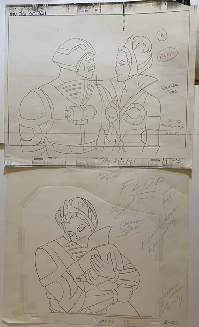 HE-MAN/SHE-RA MASTERS OF the Universe HE-MAN layout reference Sheets X ...