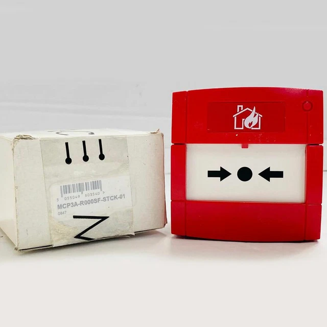 FIRE ALARM CONVENTIONAL Break Glass Manual Call Point 470 ohm Back Box ...
