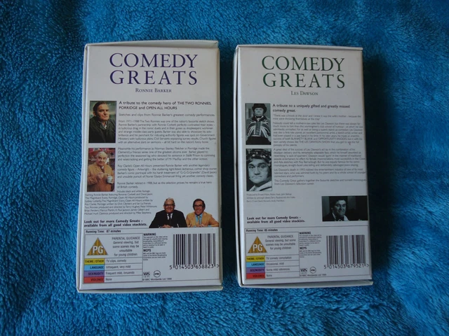 2 X VINTAGE VHS VIDEO TAPES ~ BBC COMEDY GREATS ~ RARE COMEDY - BARKER ...