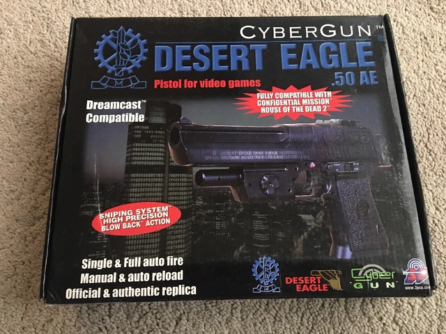 SEGA DREAMCAST CYBERGUN Desert Eagle .50ae Black Light Gun £169.00 ...