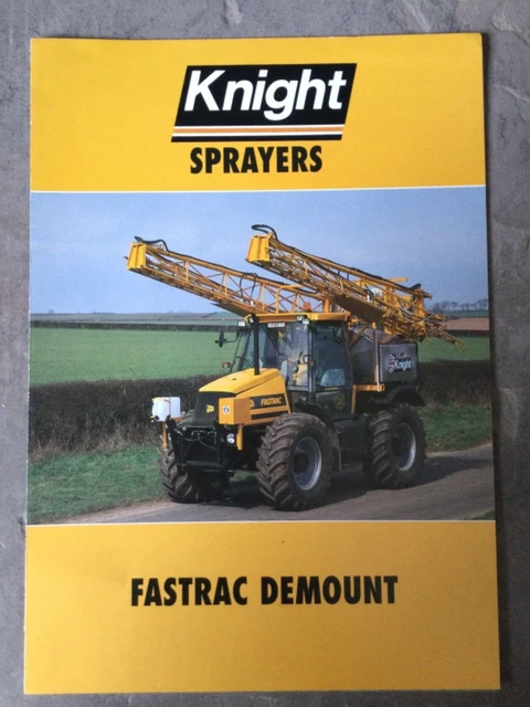 KNIGHT SPRAYER JCB FASTRAC TRACTOR BROCHURE IMPLEMENT DEMOUNT 90s FARM ...