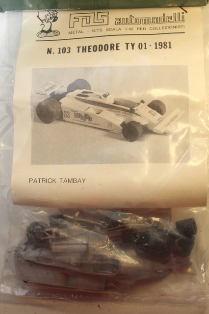 1/43 KIT METAL F1 Theodore Ty01 Complet A Monter Marque Fds Automodelli ...