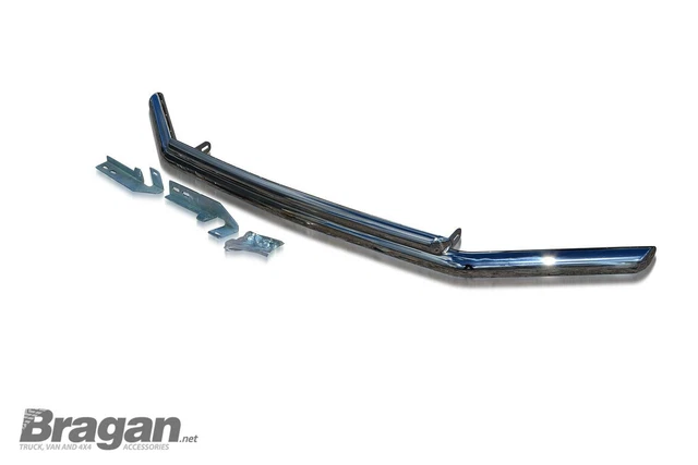 DOUBLE SPOILER NUDGE Chin Bar Front Bumper To Fit Isuzu D-Max Rodeo ...