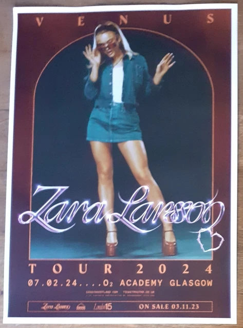 ZARA LARSSON - live band music show 2024 promotional tour concert gig ...