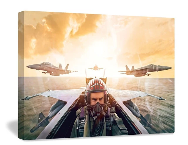TOP GUN MAVERICK TOM CRUISE 4 - Original Decor Wall Art POSTER CANVAS £ ...