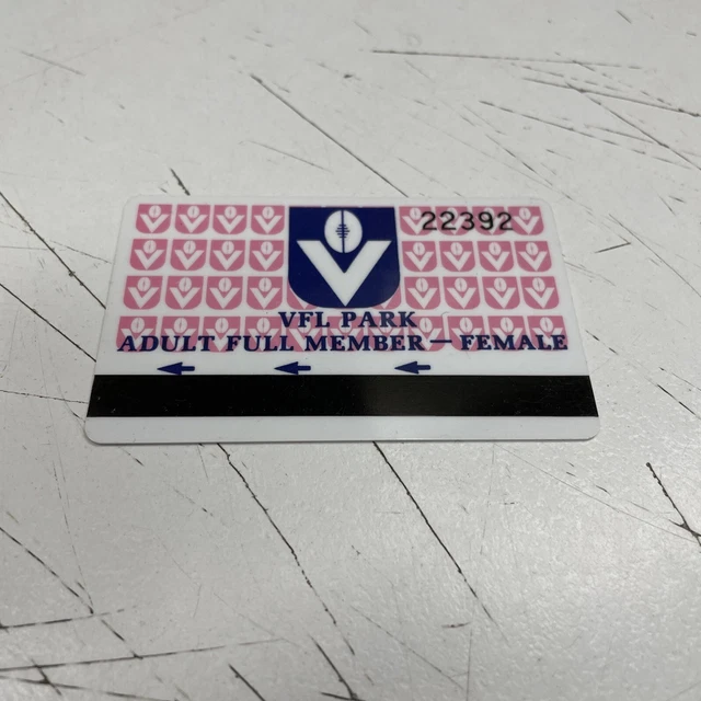 ORIGINAL RETRO FOOTBALL AFL VFL Park Member Ticket Season Card Adult ...