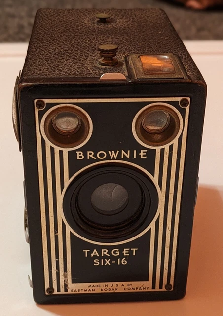 ANTIQUE VINTAGE KODAK BROWNIE BOX CAMERA TARGET SIX-16 ART DECO With ...