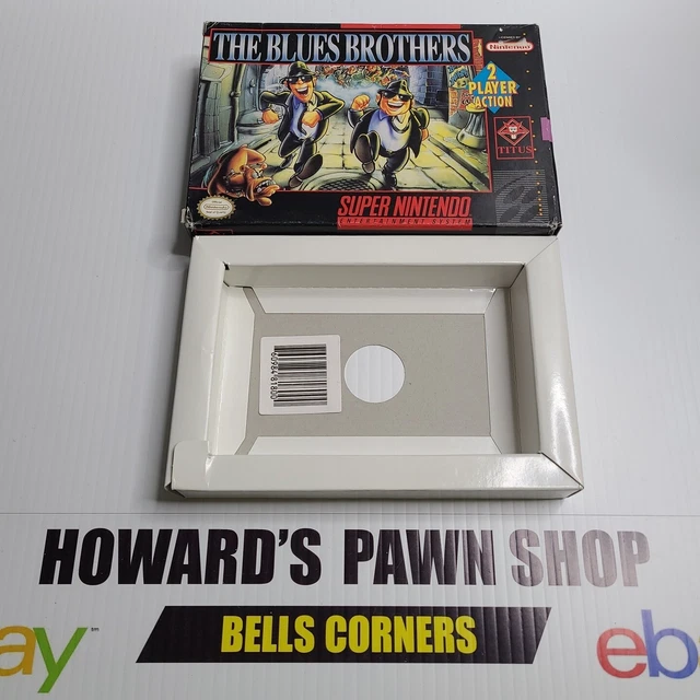 ORIGINAL & AUTHENIC The Blues Brothers Super Nintendo SNES Box & Insert ...