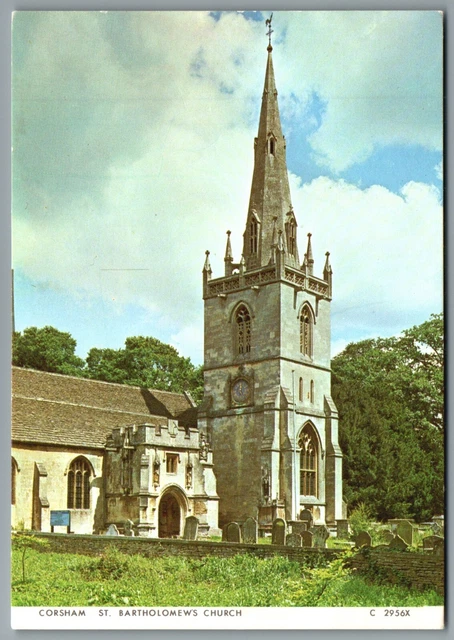 CORSHAM ST BARTHOLOMEW'S Church Postcard Wiltshire Unposted Judges C ...
