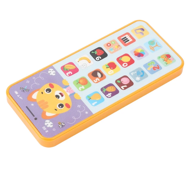 (ORANGE)BABY CELL PHONE Toy Baby Fake Phones 18 Buttons USB Charging ...