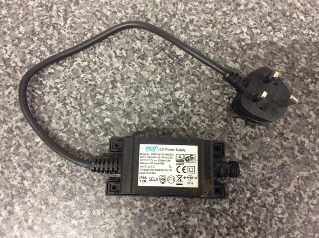 RICO LED POWER Supply RKPO-UK1201000CD-2, Hot Tub Ribbon Strip Lights ...
