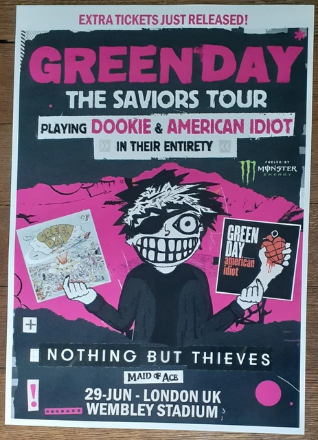 GREEN DAY - live music show 2024 London promotional tour concert gig ...