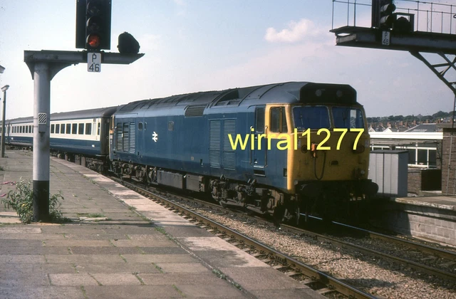 ORIGINAL RAILWAY SLIDE Class 50 50009 at Plymouth 13.09.77 £2.75 ...