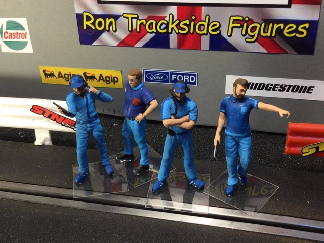SCALEXTRIC FIGURES, SLOT car Figures,3d Print Figures. Pit Crew set 01 ...